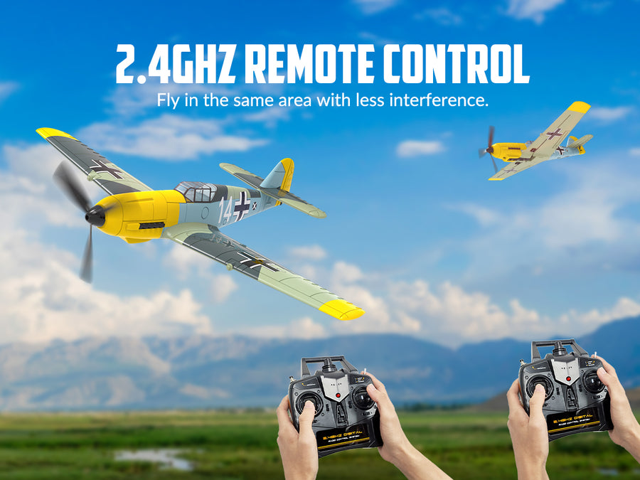 VOLANTEXRC BF109 RC Warbird Airplane for sale with Gyro RTF - EXHOBBY